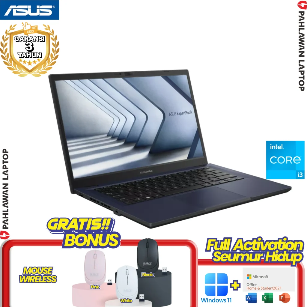 ASUS-EXPERBOOK B1 B1402CBA-NK3749W Core i3 1215U RAM 8 GB SSD 512 GB ...