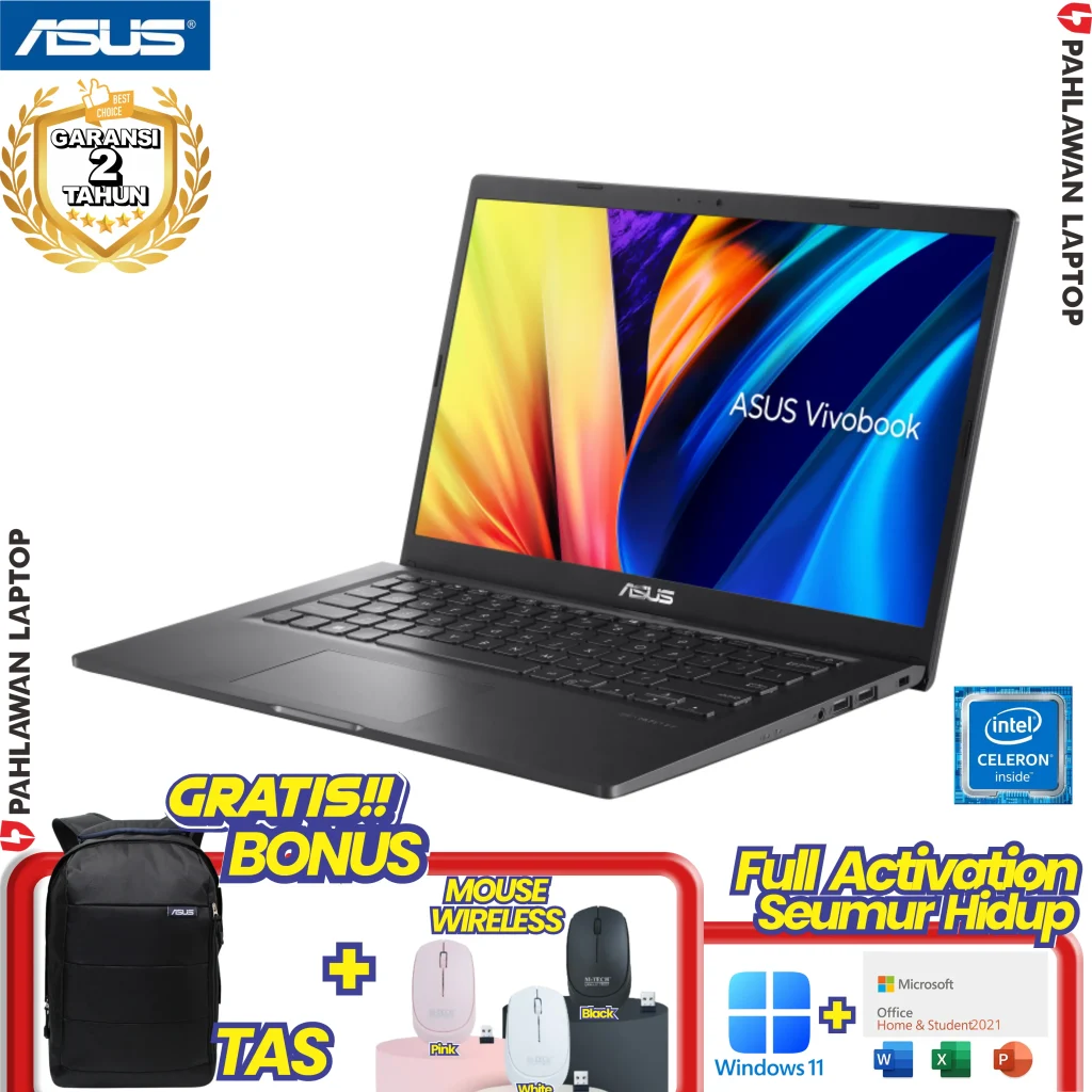 ASUS VivoBook GO 14 A1400KA-FHD4512 Celeron N4500 RAM 8 GB SSD 512 GB ...