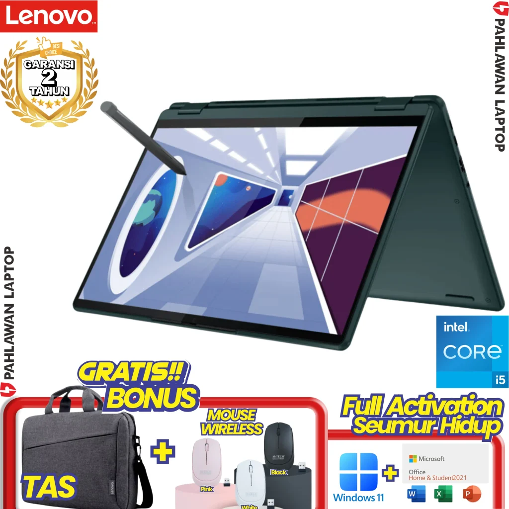 Laptop LENOVO YOGA 7 PRO-09ID Flip TouchScreen CORE i5 13500H RAM 16 GB ...